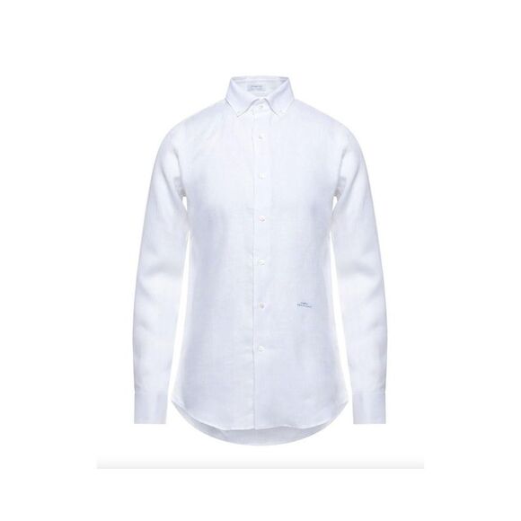 Malo | Shirts | Malo Embroidered Linen Shirt | Poshmark